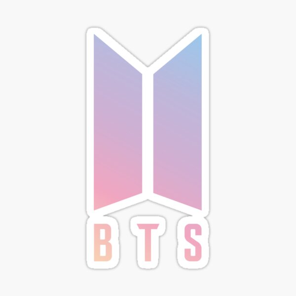 "BTS Logo Colorful " Sticker for Sale by slyfieri | Redbubble