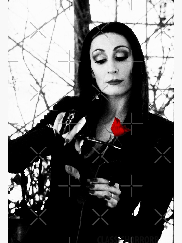 "Morticia Addams pruning her Roses Movie Still Digital Art" Poster for ...