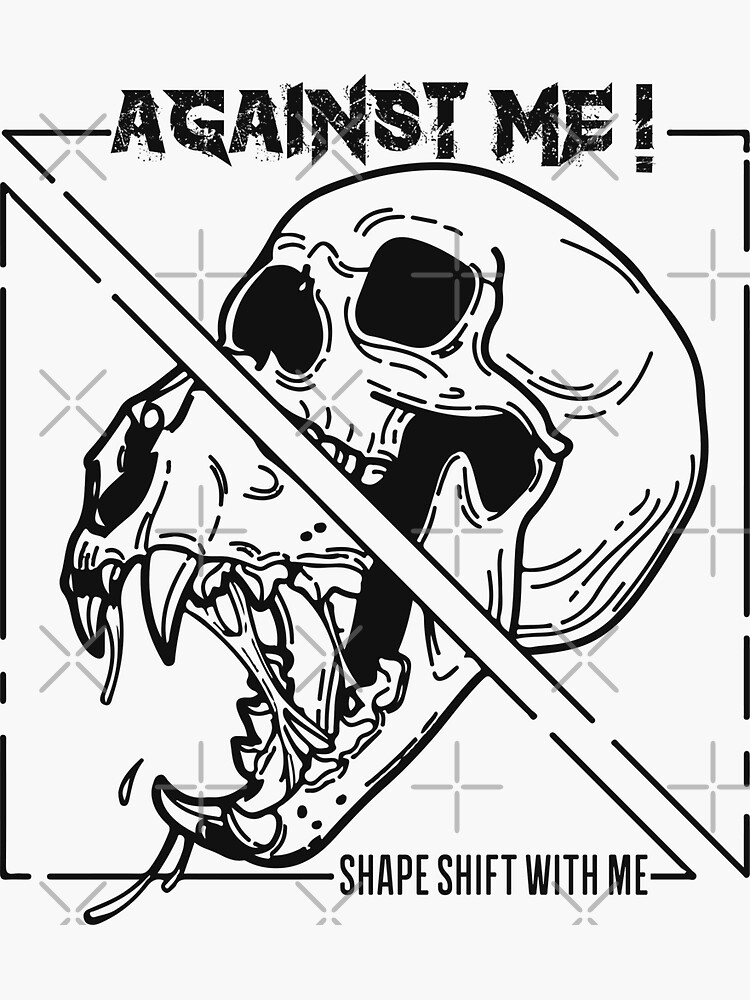 "Against me! Shirt" Sticker for Sale by mevvo | Redbubble