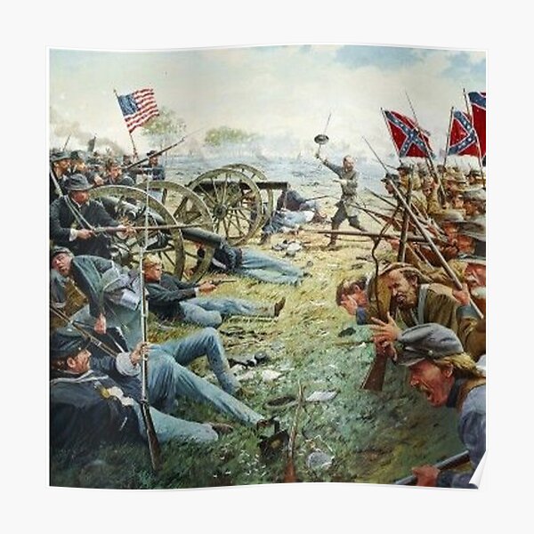 "American Civil War - Gettysburg - 1863 - Armistead Leads Pickett's ...