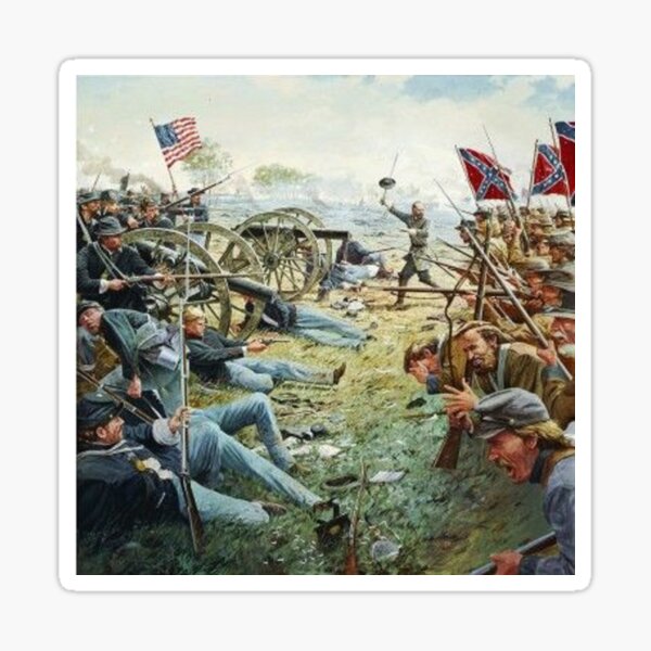 "American Civil War - Gettysburg - 1863 - Armistead Leads Pickett's ...