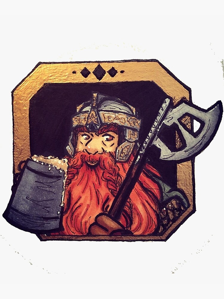 "Lotr prompt gimli" Poster for Sale by hoytlisbeth | Redbubble
