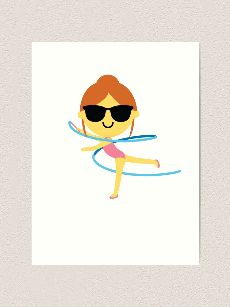 "Gymnastics Emoji " Art Print for Sale by HippoEmo | Redbubble