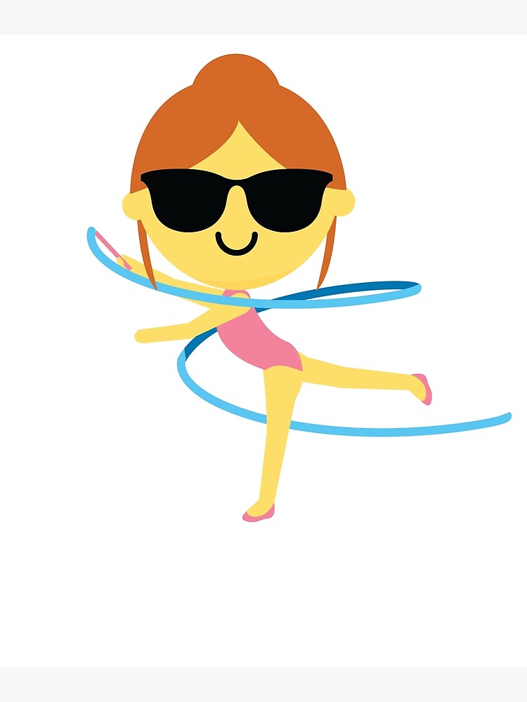 "Gymnastics Emoji " Art Print for Sale by HippoEmo | Redbubble