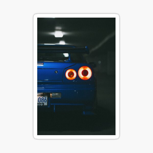 "Nissan Skyline R34 GTR" Sticker by JeffReding | Redbubble