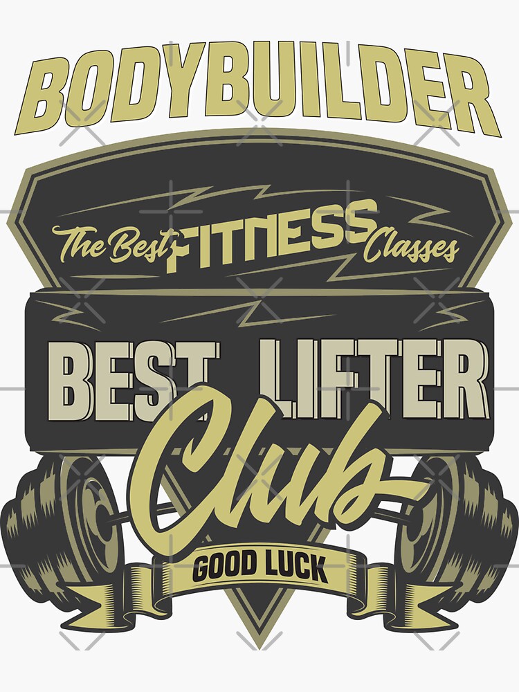 "Best Lifter Bodybuilder/GYM" Sticker for Sale by aminestore21 | Redbubble