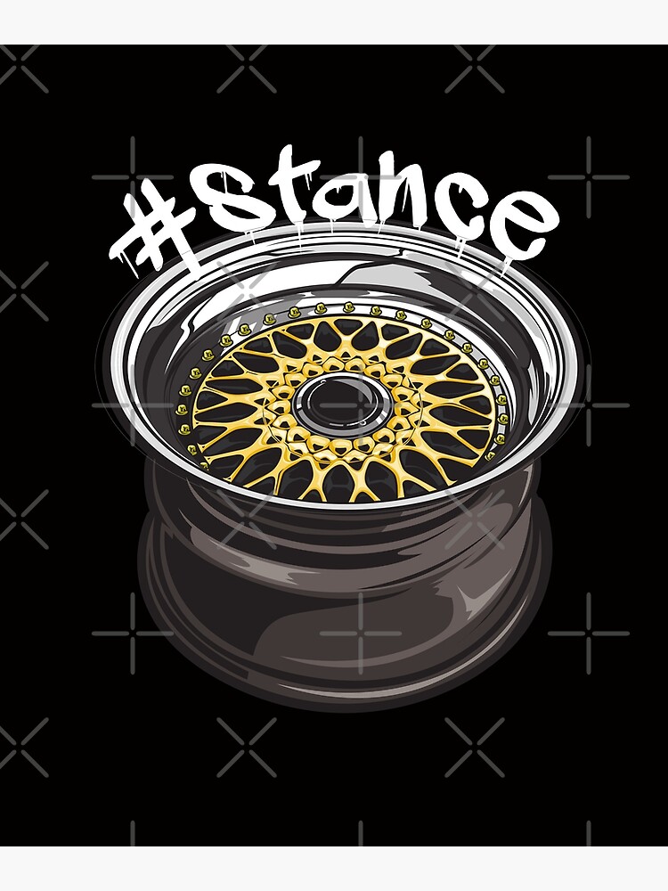 "Tuning Wheel Rim JDM Fan Stance" Poster for Sale by AutoDesignWerks ...