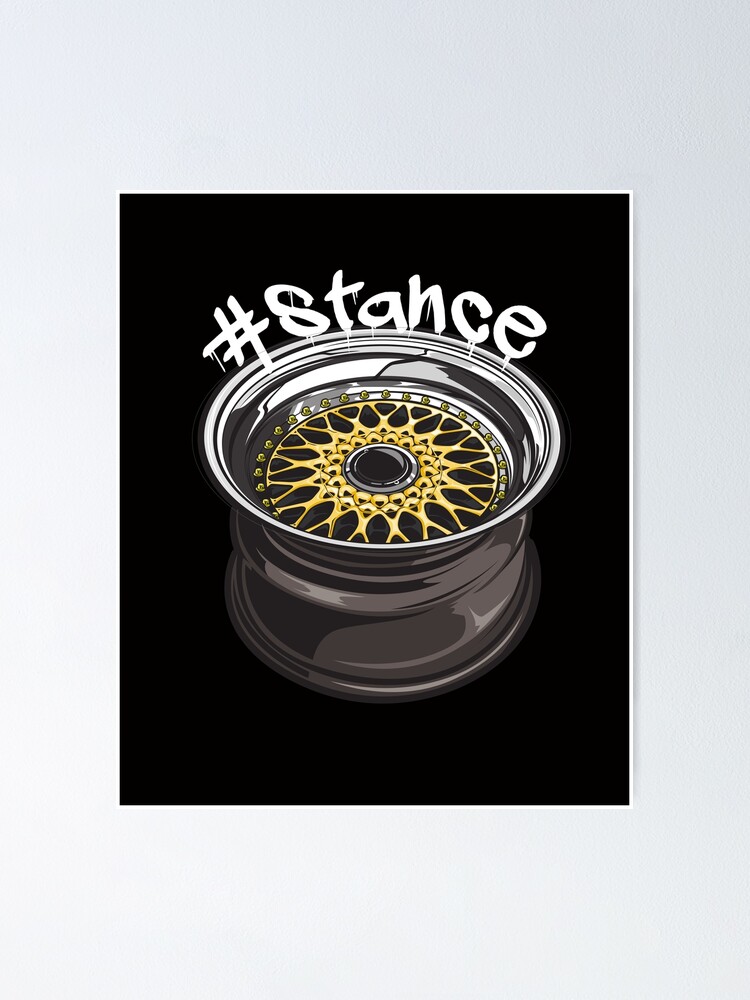 "Tuning Wheel Rim JDM Fan Stance" Poster for Sale by AutoDesignWerks ...