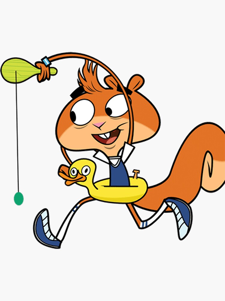 "Scaredy Squirrel Top cartoons 2023" Sticker for Sale by chibla | Redbubble