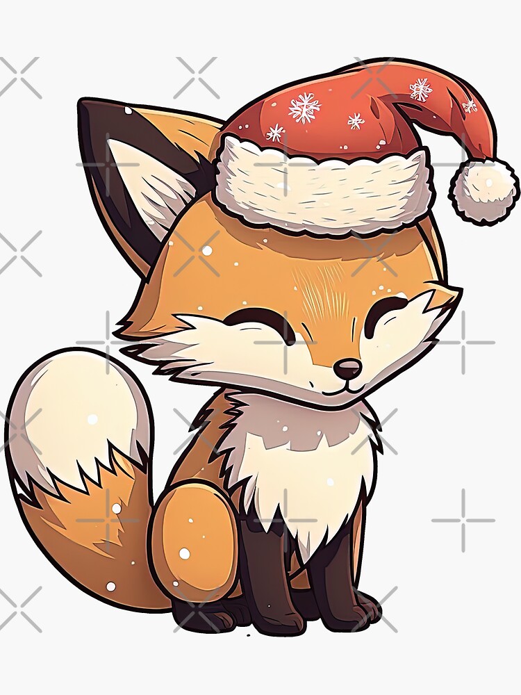 "Cute Chibi Fox Kawaii" Sticker for Sale by stickertopic | Redbubble
