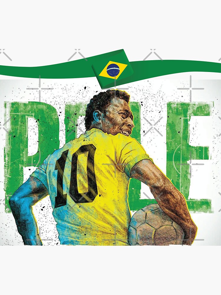 "pele samba" Sticker for Sale by ghitaart | Redbubble