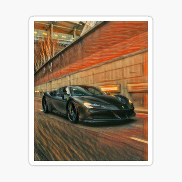 "Ferrari SF90 Stradale" Sticker for Sale by OrangeCars | Redbubble