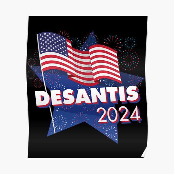 "DeSantis 2024 Make America Florida Election Logo " Poster for Sale by ...