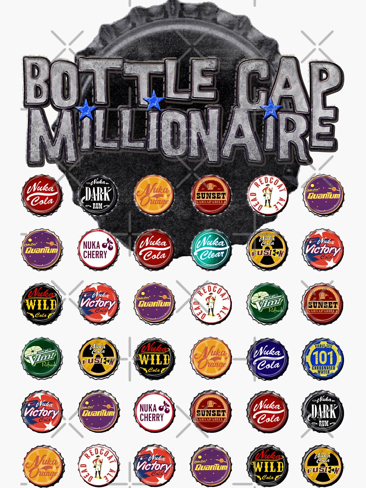 "FALLOUT Bottlecaps - BOTTLECAP MILLIONAIRE - Nuka Quantum Victory Dark ...