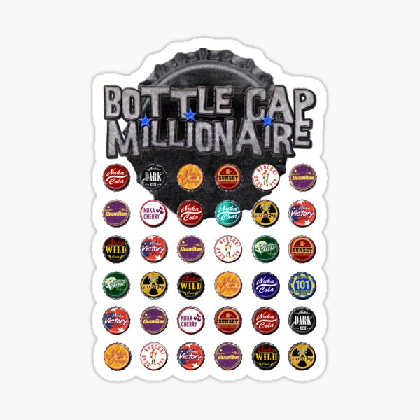 "FALLOUT Bottlecaps - BOTTLECAP MILLIONAIRE - Nuka Quantum Victory Dark ...