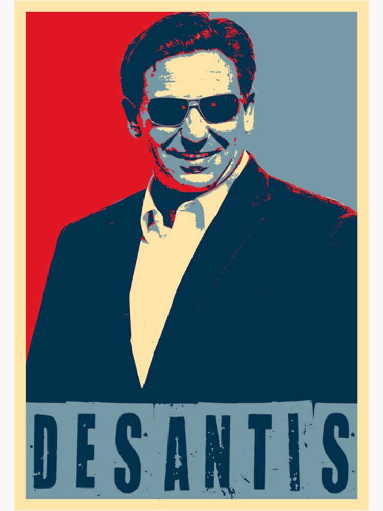 "Ron Desantis " Sticker for Sale by FocusednForward | Redbubble