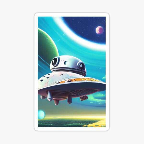 "Alien spaceship" Sticker for Sale by gavila | Redbubble