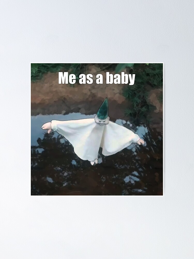"Me as a baby Tik Tok meme" Poster for Sale by stersabriz | Redbubble