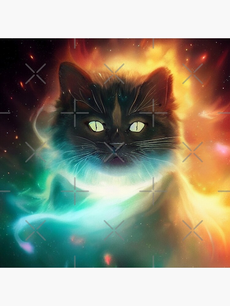 "Maine coone cat form of light from the nebula cat in space meow ...
