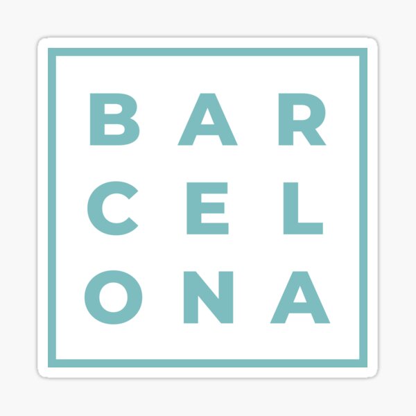 Barcelona City Sign Spanish City Names Sticker For Sale By barcelona-city-sign-spanish-city-names-sticker-for-sale-by