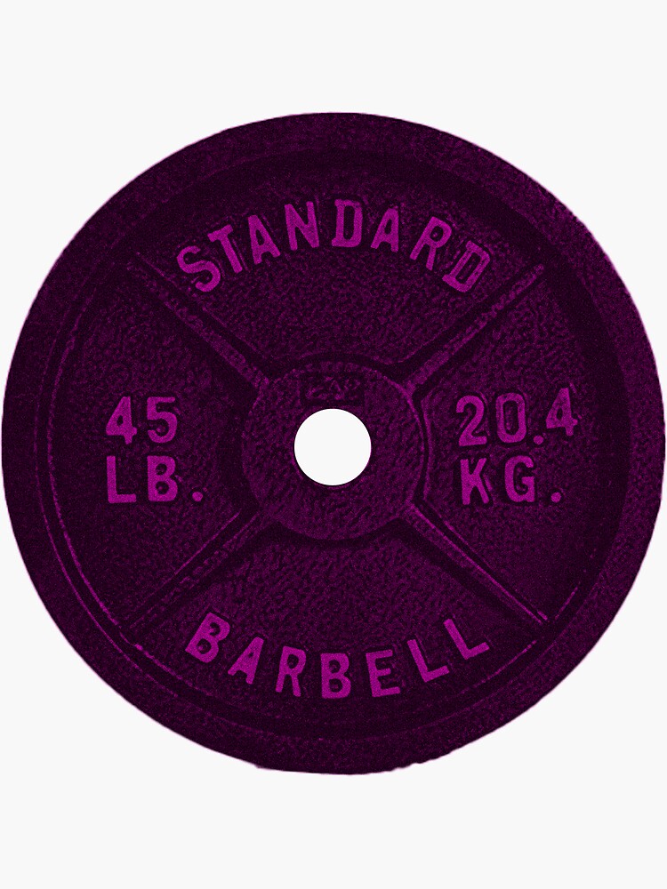 "45 lbs weight " Sticker for Sale by GymRatz-shop | Redbubble