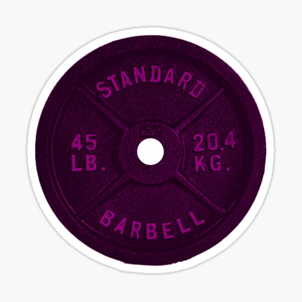 "45 lbs weight " Sticker for Sale by GymRatz-shop | Redbubble
