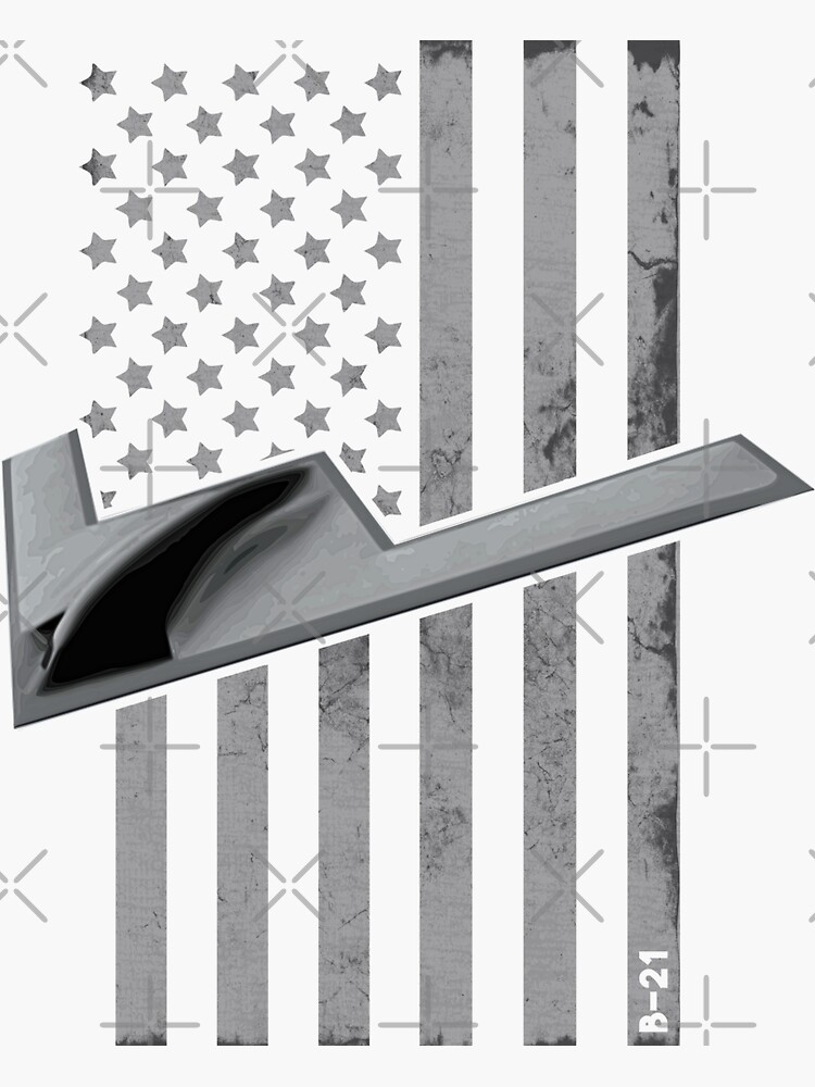 "B-21 Raider Stealth Bomber #3297" Sticker for Sale by Rare-Militia ...