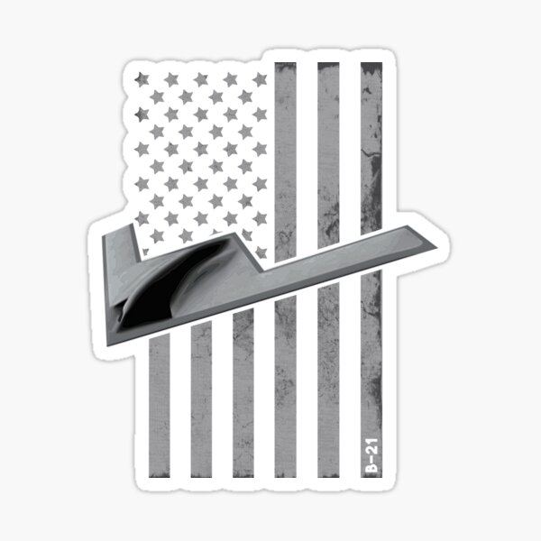 "B-21 Raider Stealth Bomber #3297" Sticker for Sale by Rare-Militia ...