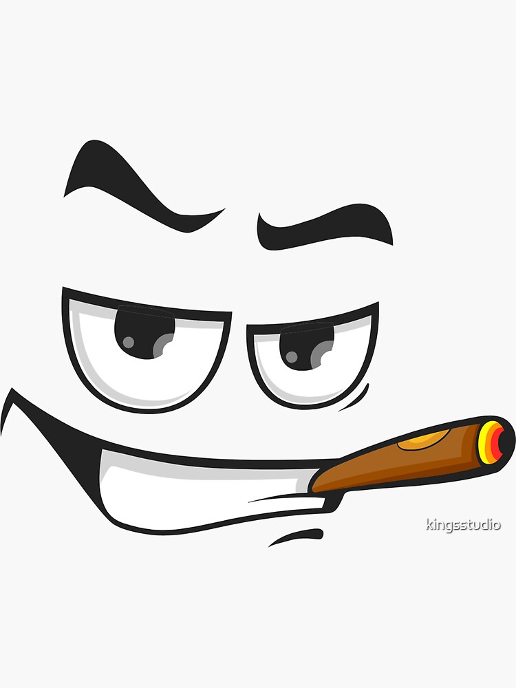 "Swag Face" Sticker for Sale by kingsstudio | Redbubble