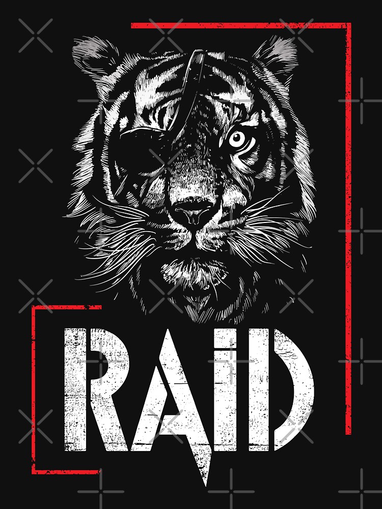 "RAID French Police Special Unit Eyepatch Tiger (Variant)" T-shirt for ...