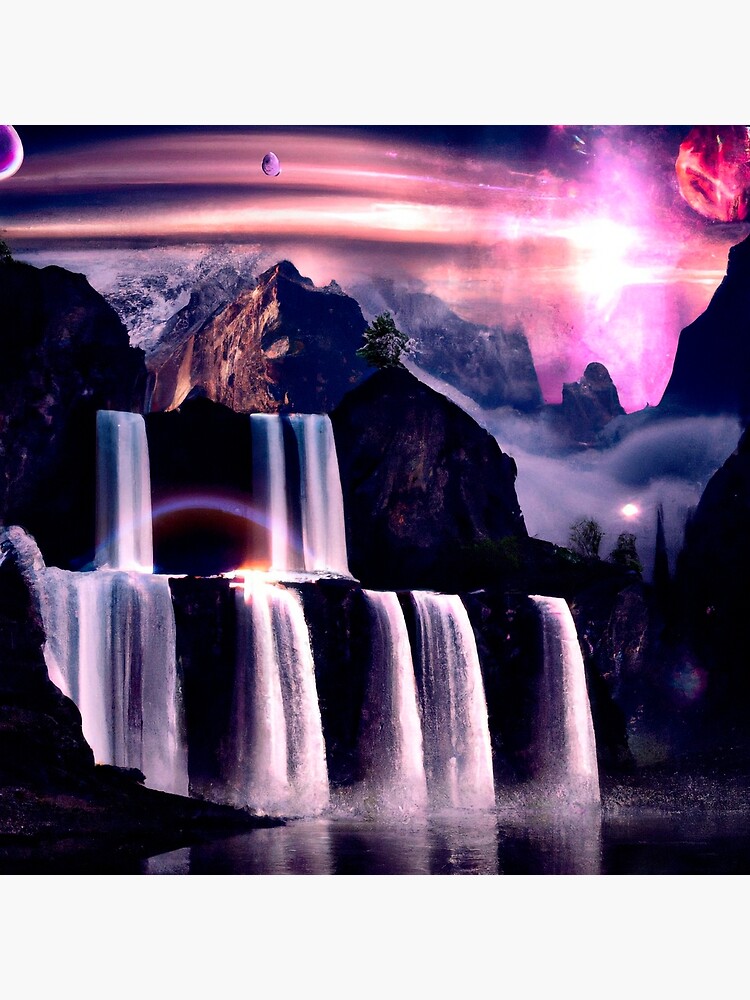 "Gorgeous imaginary waterfalls" Poster for Sale by JaHuaRoPoD | Redbubble
