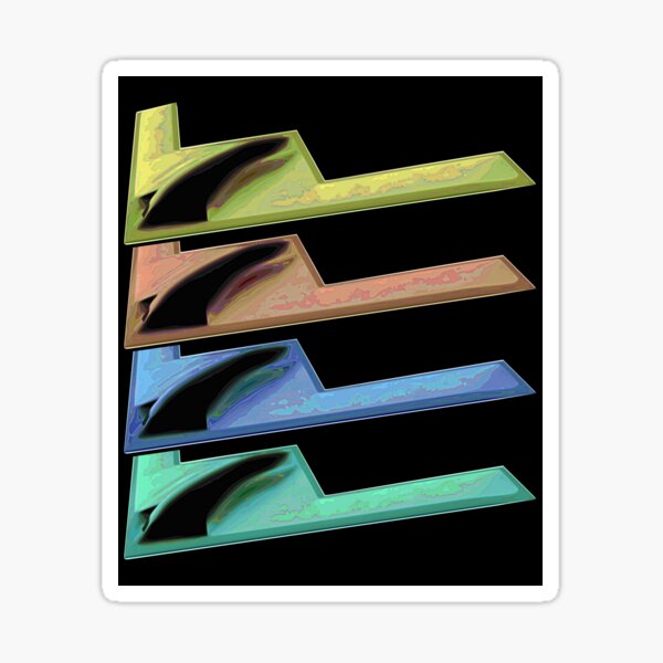 "B-21 Raider Stealth Bomber #3300" Sticker for Sale by Rare-Militia ...