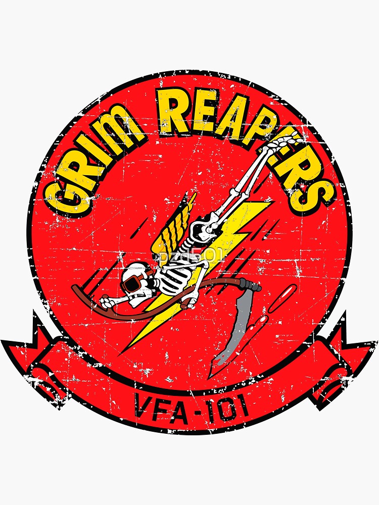 Sticker « USN VFA-101 Strike Fighter Squadron - Grim Reapers - Style ...