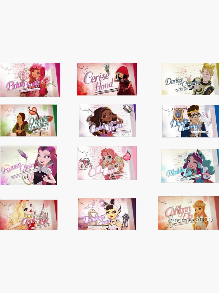 " Ever After High" Sticker for Sale by Andreica2000 | Redbubble