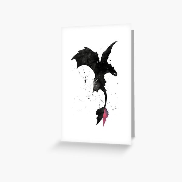 "Splatter Toothless Dragon " Greeting Card for Sale by austinrussell43 ...
