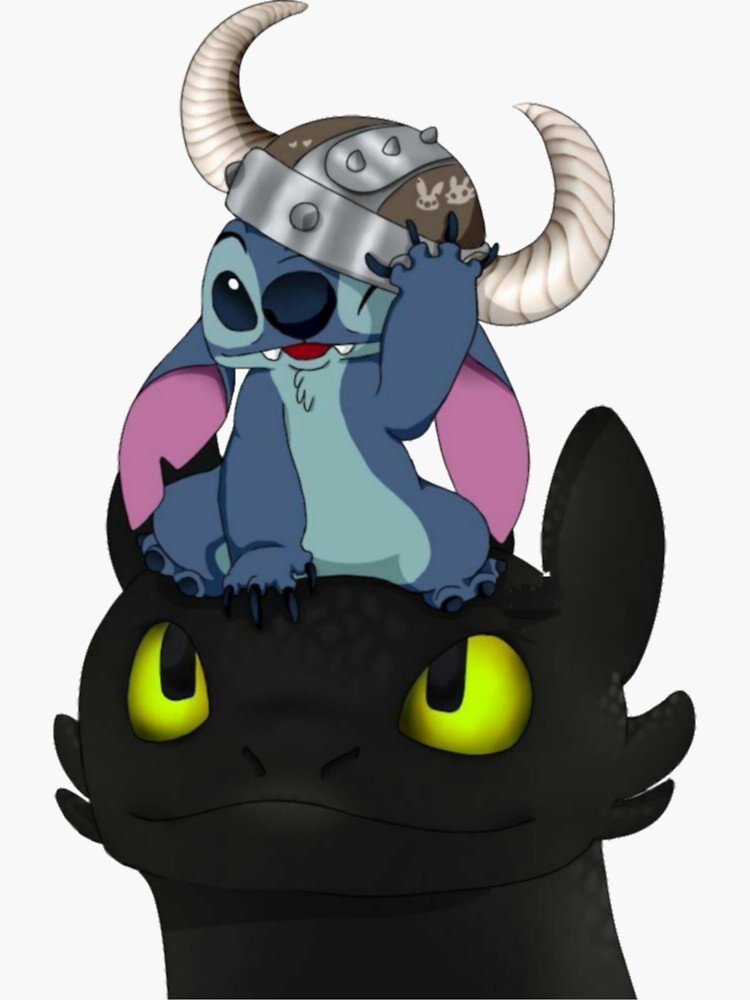 Toothless And Stitch 1 Sticker For Sale By Austinrussell43 Redbubble