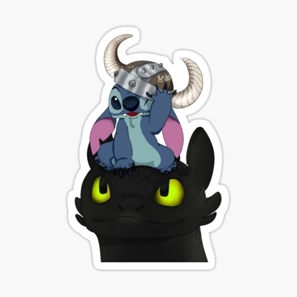 "Toothless And Stitch 1" Sticker for Sale by austinrussell43 | Redbubble