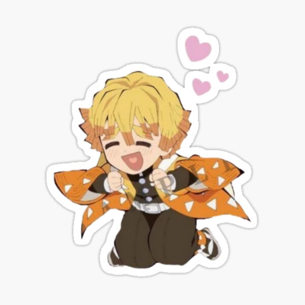 "Zenitsu agatsuma " Sticker for Sale by WesternMerch | Redbubble