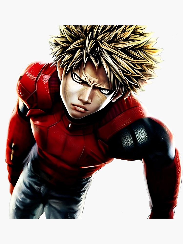 "Katsuki Bakugo realistic" Sticker for Sale by Artist-ia | Redbubble