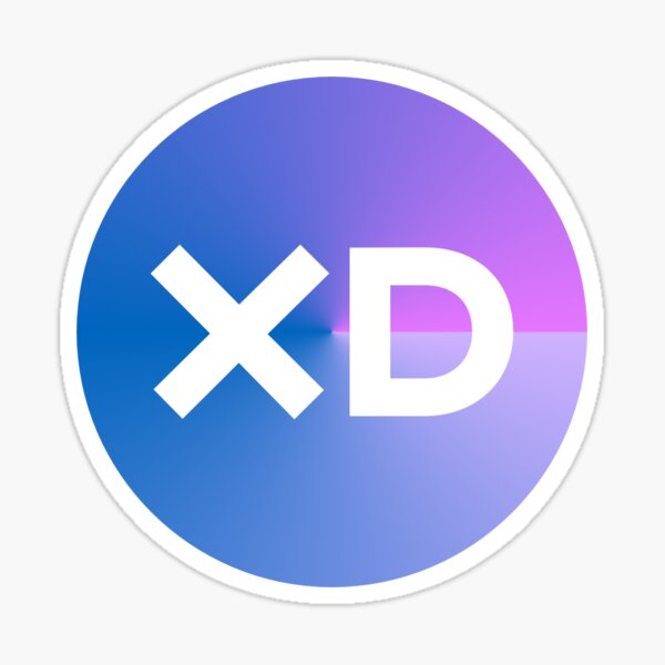 "XD emoticon social sticker " Sticker for Sale by marcinszmandra ...