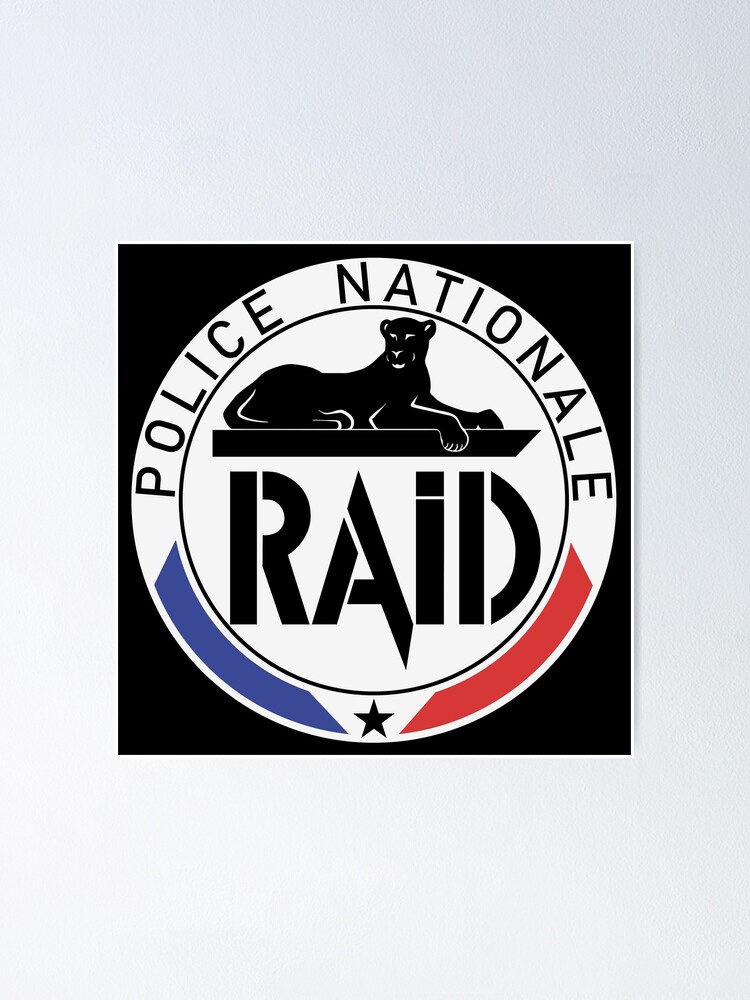 "French Police RAID #3030" Poster for Sale by Rare-Militia | Redbubble