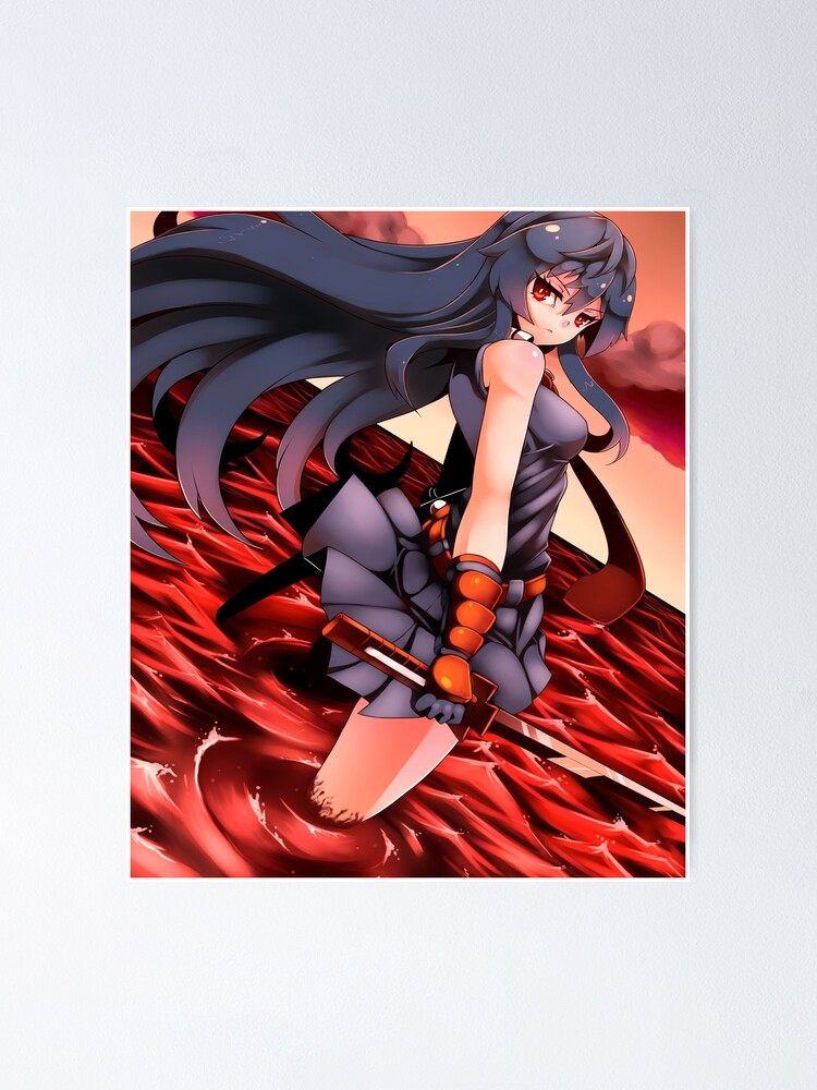 Akame Ga Kill Akame Art Poster For Sale By Mannamani Redbubble