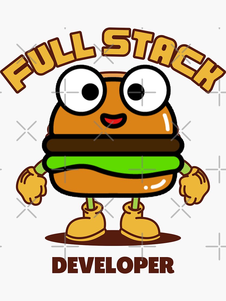 "Programmer Coding Full Stack Developer" Sticker for Sale by ...