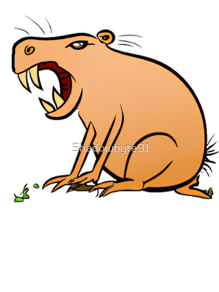 "Angry Capybara Cartoon" Kids T-Shirt by Shadowbyte91 | Redbubble