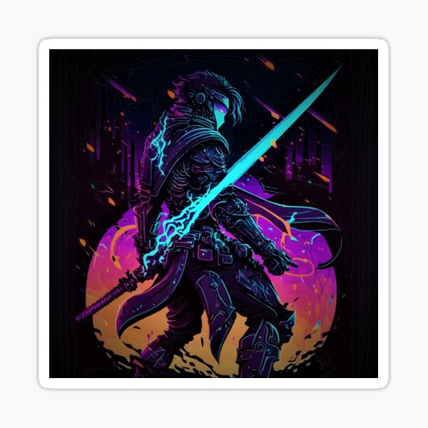 "Samurai Animated" Sticker for Sale by NTGUILTY | Redbubble