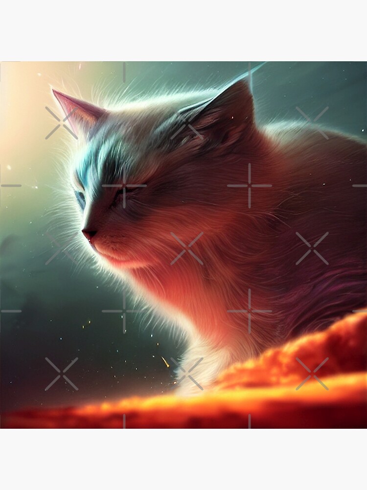 "Maine coone cat form of light from the nebula cat in space meow ...