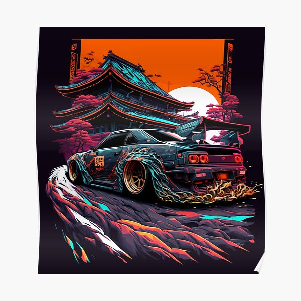 "Japanese JDM Car Racing Art" Poster for Sale by hypewearco | Redbubble