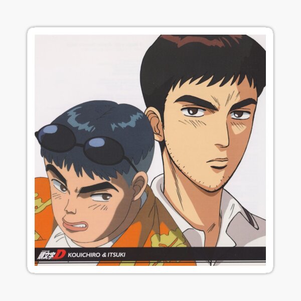 "Iketani & Itsuki (Initial D)" Sticker for Sale by IHolyBreadI | Redbubble
