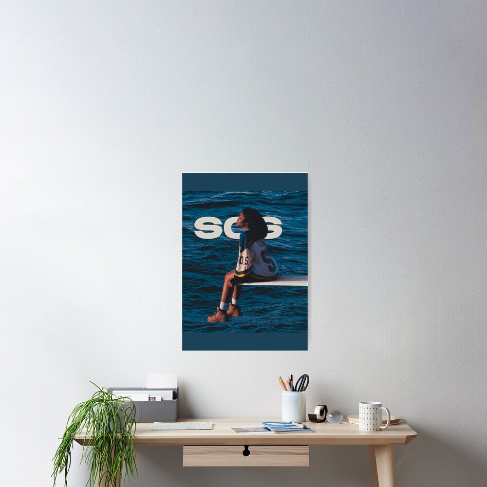 "SZA- SOS Album cover design" Poster for Sale by 90supa | Redbubble
