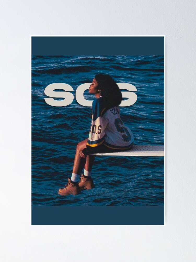 "SZA- SOS Album cover design" Poster for Sale by 90supa | Redbubble
